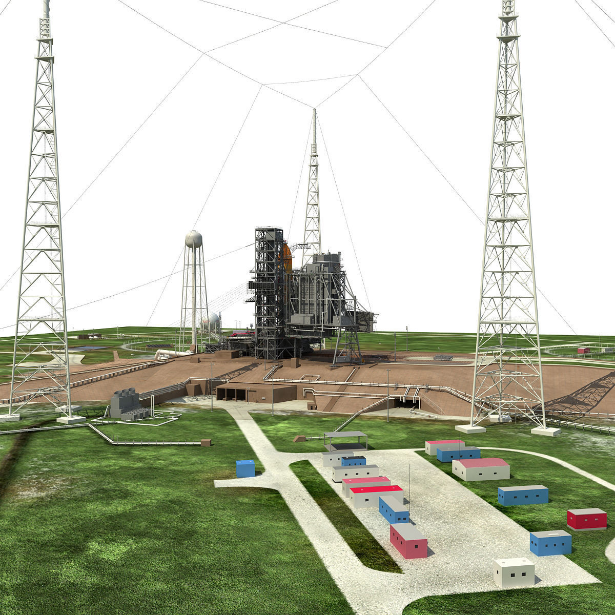 NASA Launch Complex 39B 3D model | CGTrader