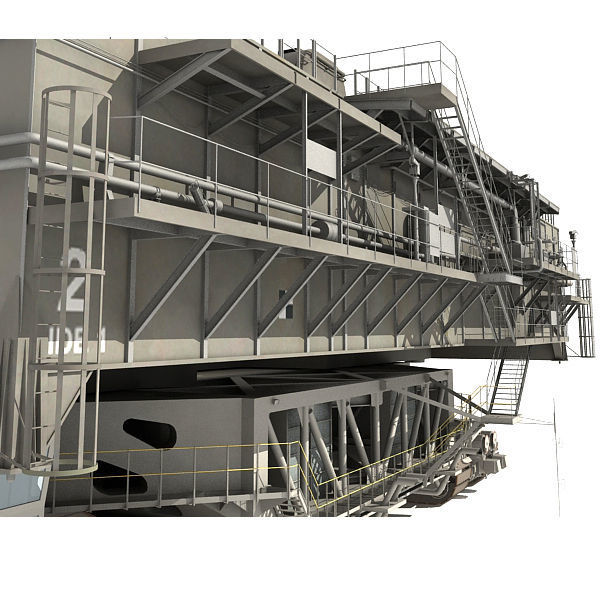 NASA Crawler with Mobile Launch Platform 3D model | CGTrader