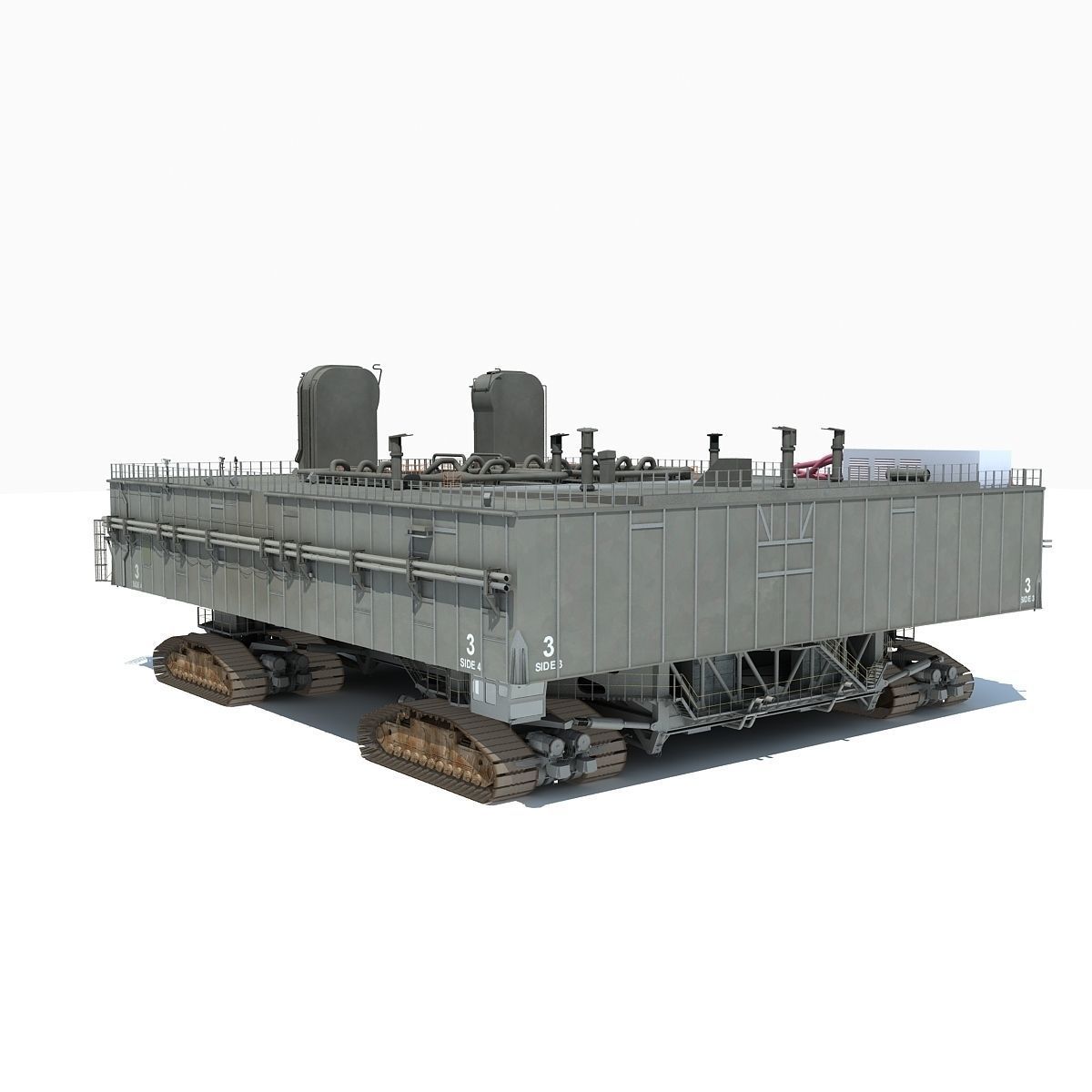 NASA Crawler with Mobile Launch Platform 3D model | CGTrader