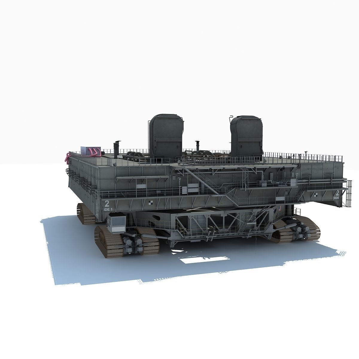 NASA Crawler with Mobile Launch Platform 3D model | CGTrader