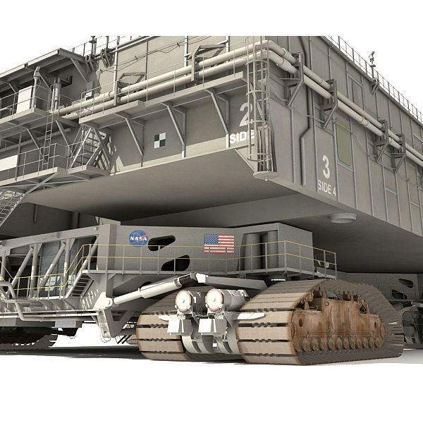 NASA Crawler with Mobile Launch Platform 3D model | CGTrader