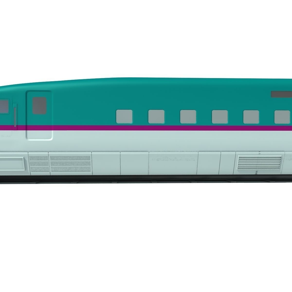Blue High-Speed Train Shinkansen 3D model | CGTrader