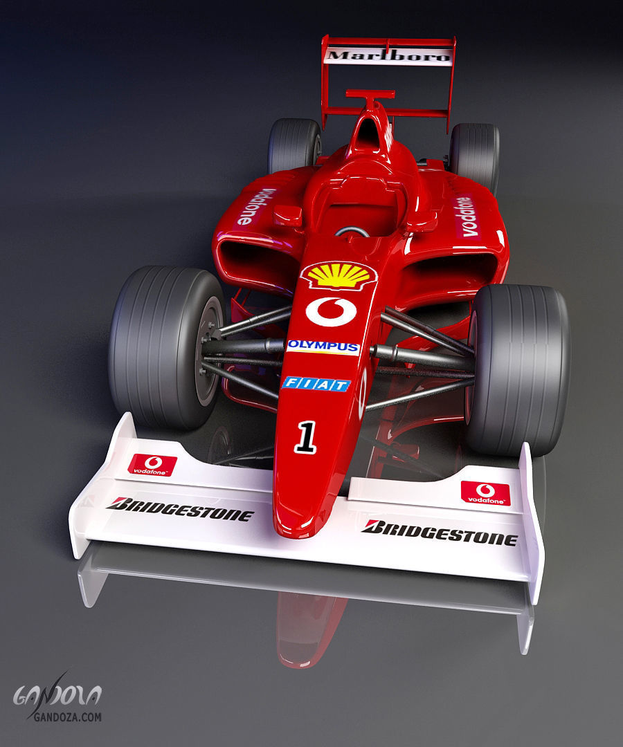 Red Formula 1 3D model | CGTrader