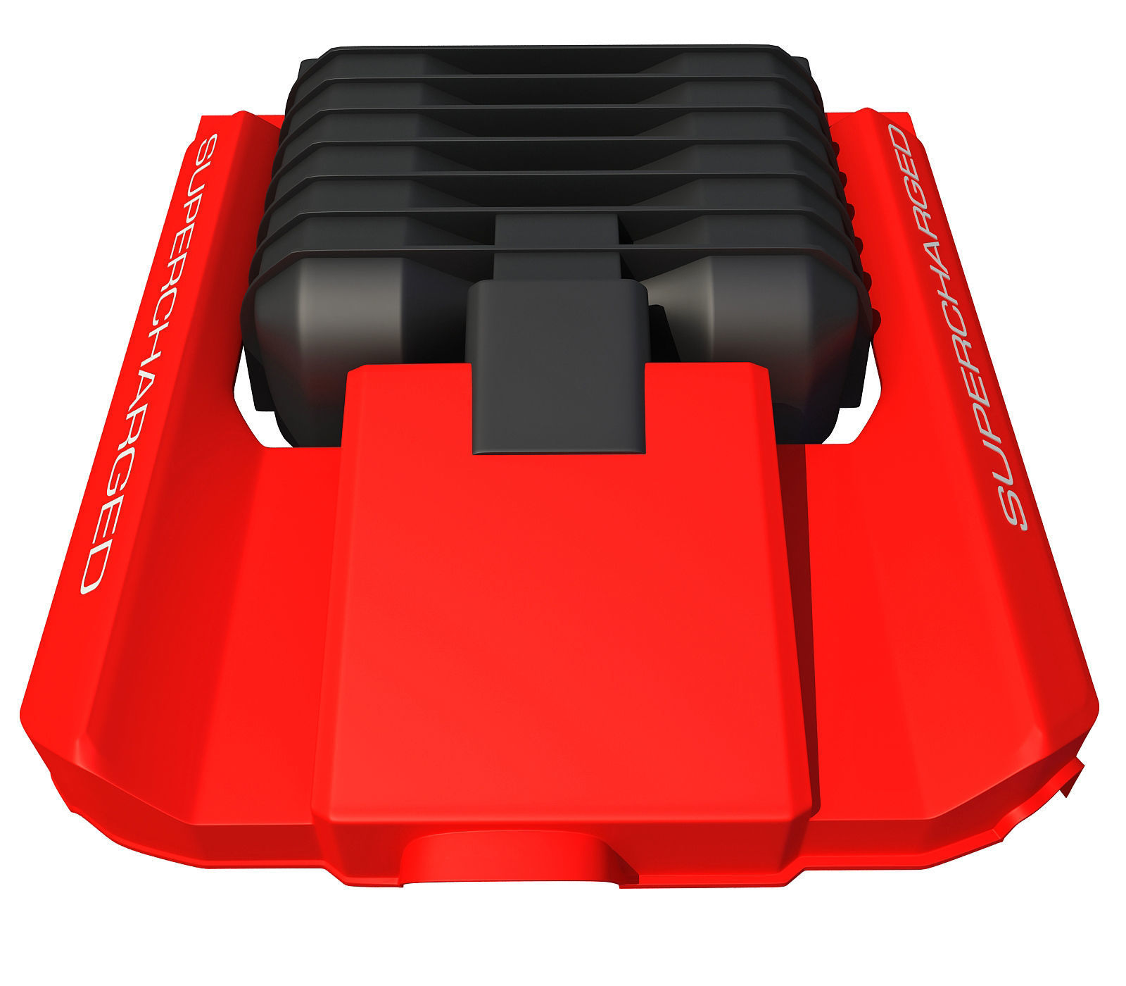 Red Engine Cover 3D 3D model | CGTrader