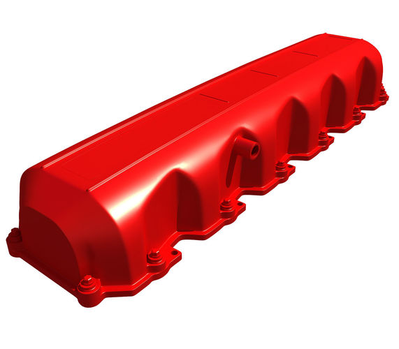 Red Engine Cover 3D model | CGTrader