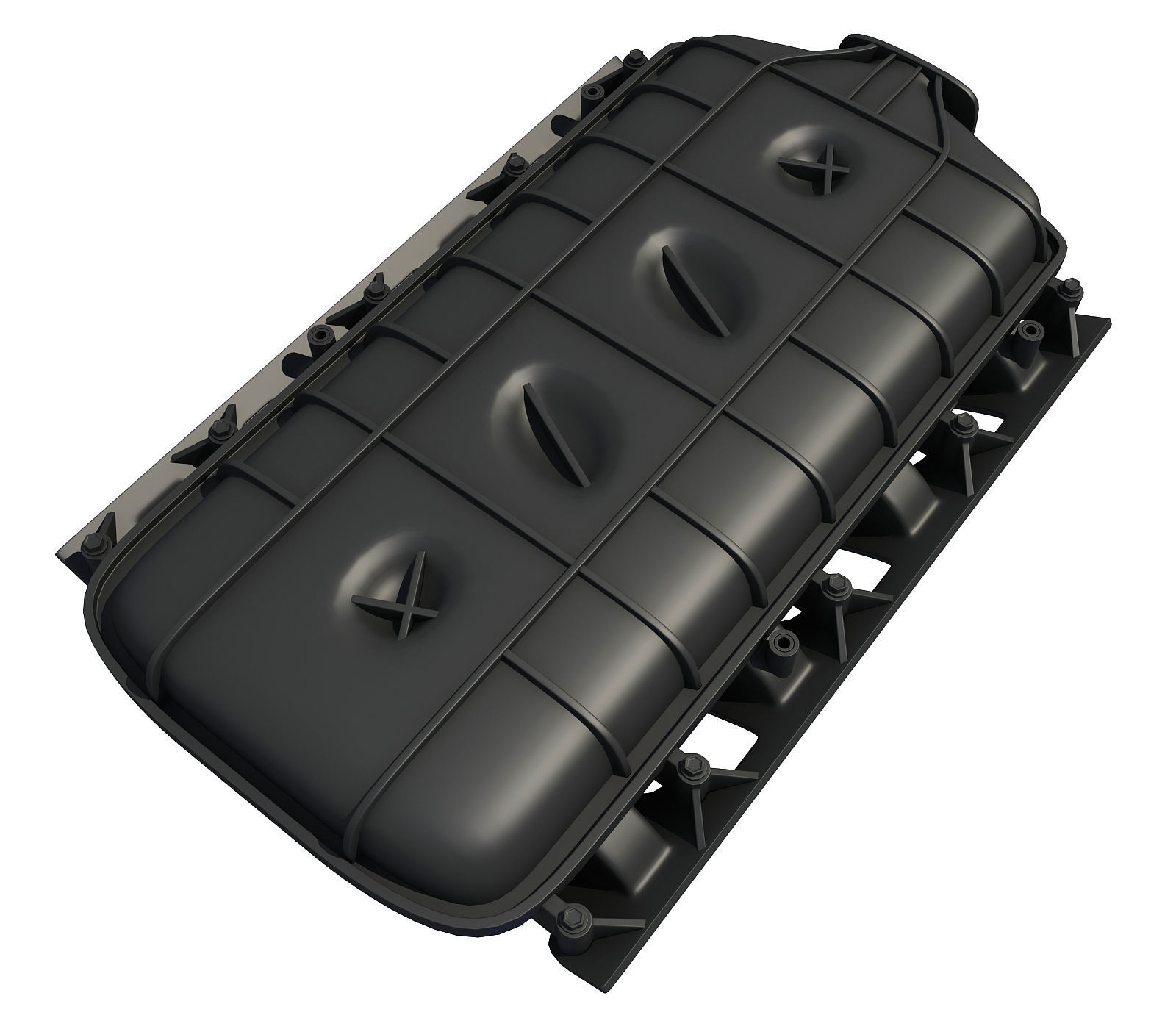 Black Car Engine Cover 3D model | CGTrader