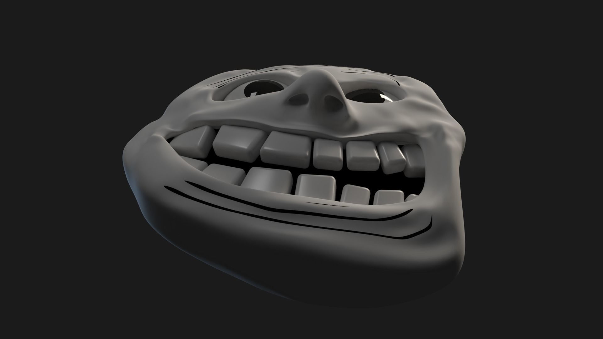 TrollFace 3D model | CGTrader
