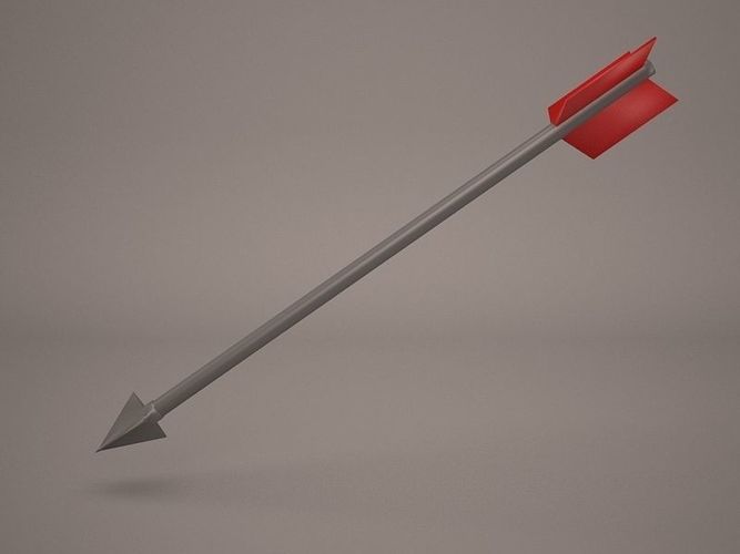 Arrow 3D model MAX OBJ 3DS FBX MTL