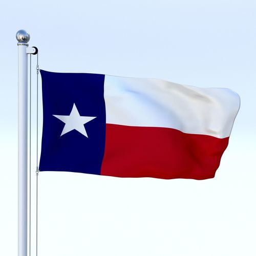 3D model Animated Texas Flag VR / AR / low-poly animated | CGTrader