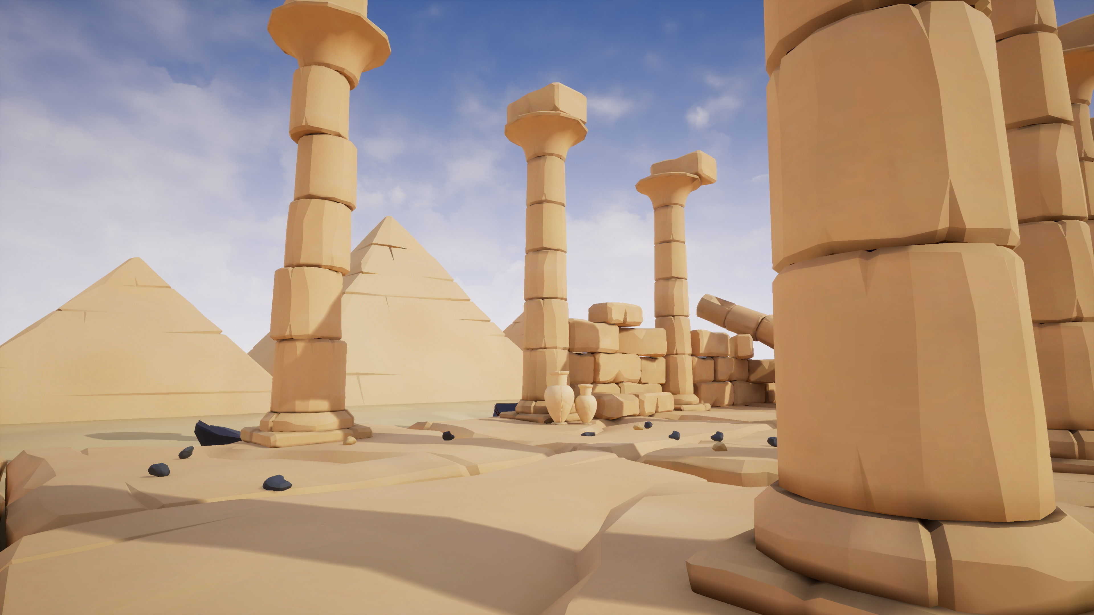 3D model Low Poly Desert scene Pack VR / AR / low-poly | CGTrader