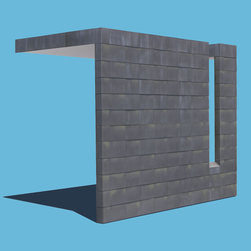 Metal Tiled Wall 3D model | CGTrader