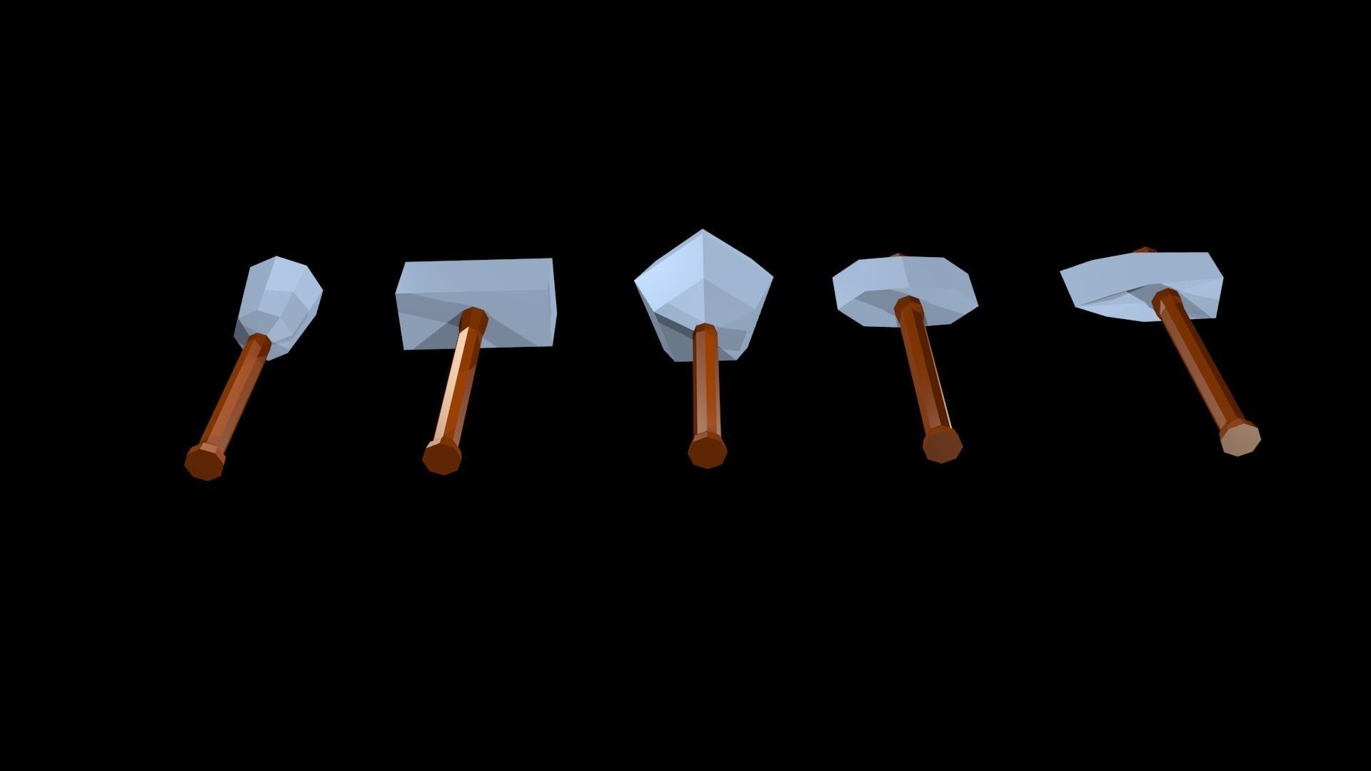 3D model Truncheons VR / AR / low-poly | CGTrader