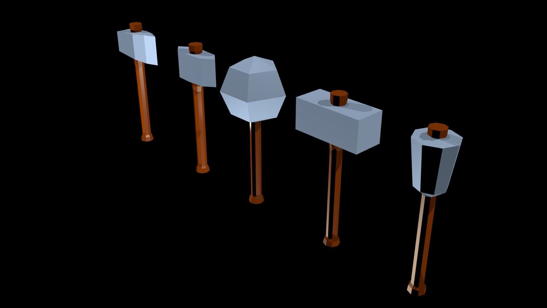 3D model Truncheons VR / AR / low-poly | CGTrader