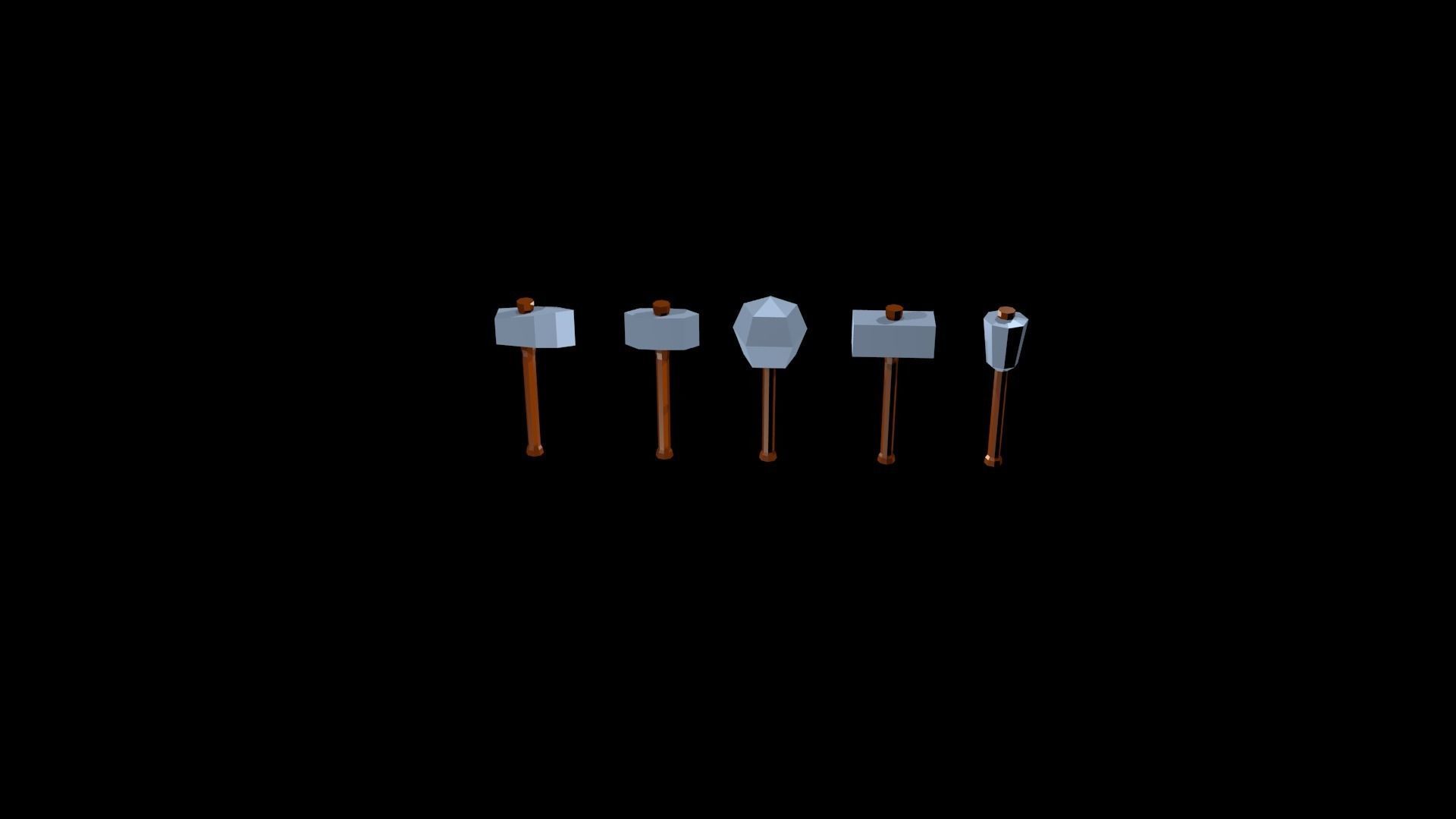 3D model Truncheons VR / AR / low-poly | CGTrader