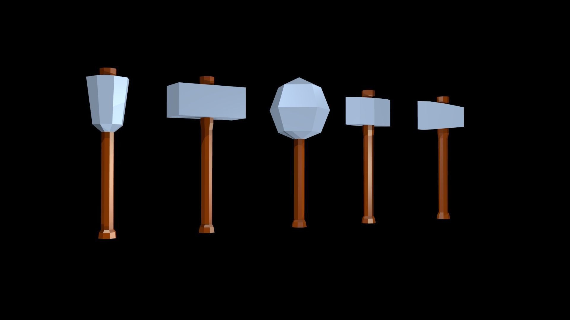 3D model Truncheons VR / AR / low-poly | CGTrader