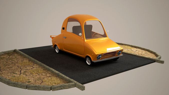 Cartoon car 3D model animated | CGTrader