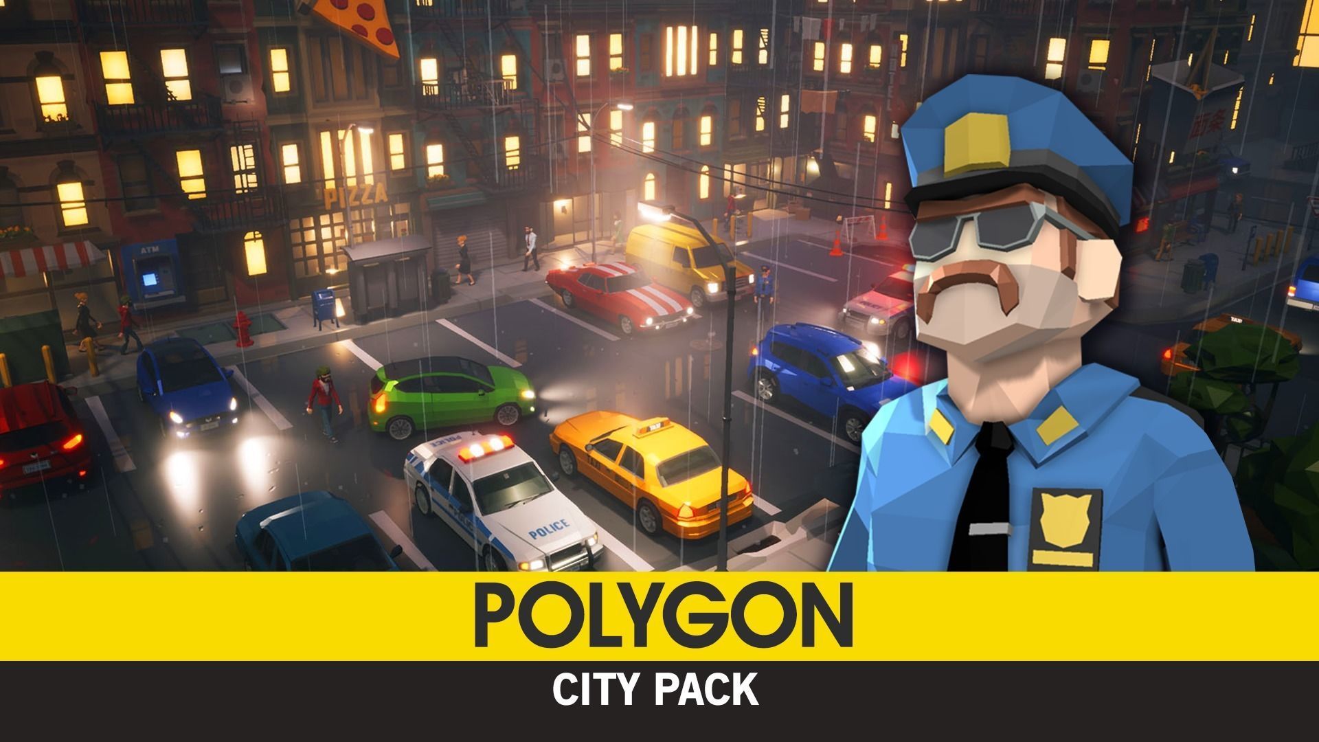 3D model POLYGON - City Pack VR / AR / low-poly rigged | CGTrader