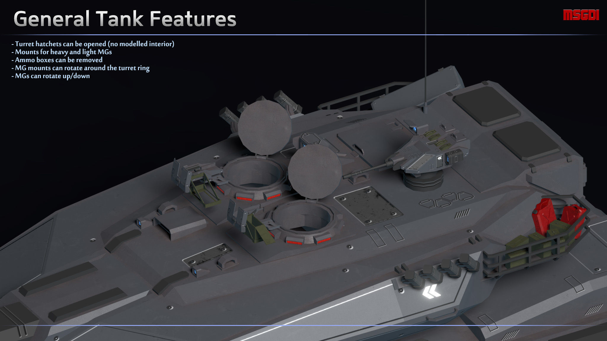 3D model Scifi Overlord Siege Tank VR / AR / low-poly | CGTrader
