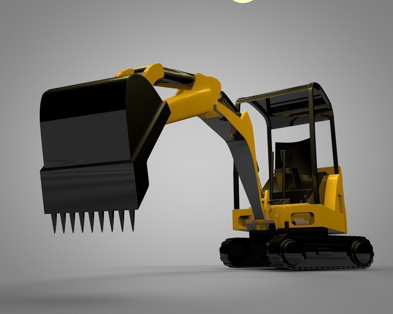 Mechanical Digger 3D model animated | CGTrader