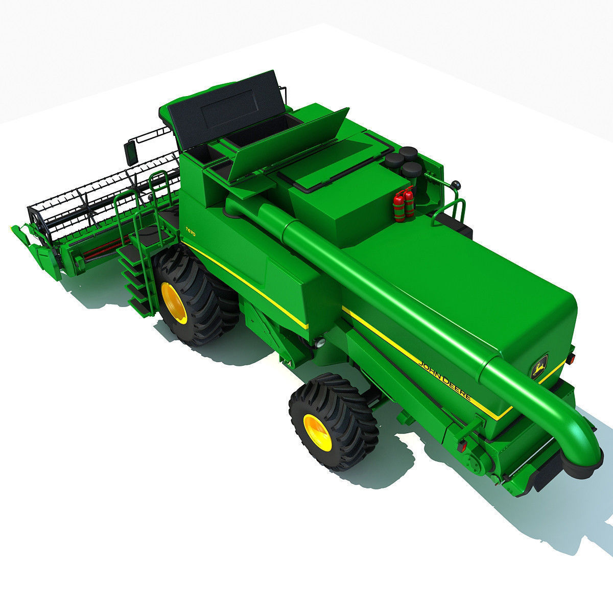 Collection of Green 2 Combines 3D model | CGTrader