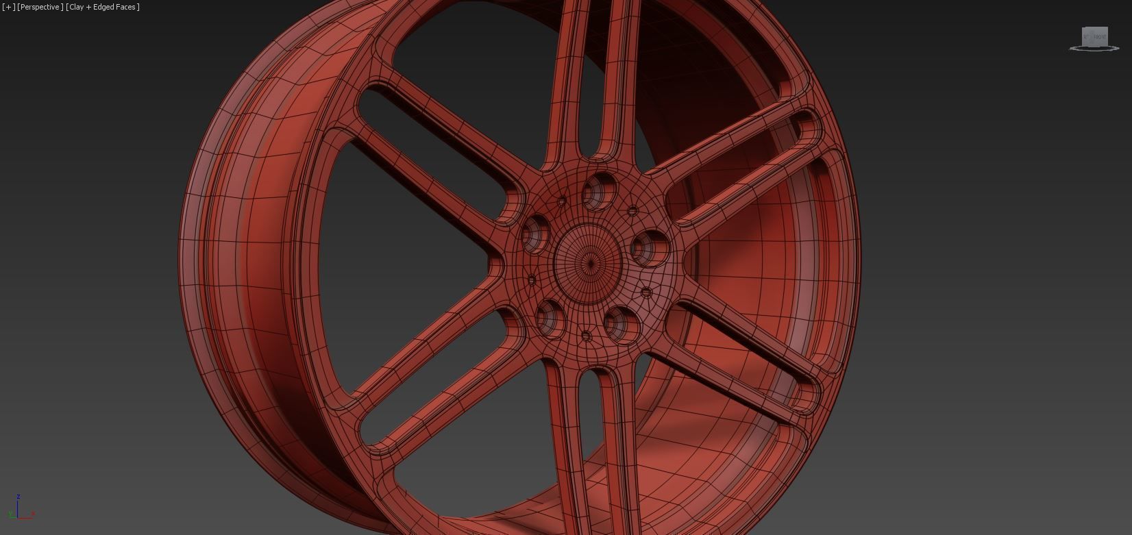Manhart Performance Wheel 3D model | CGTrader