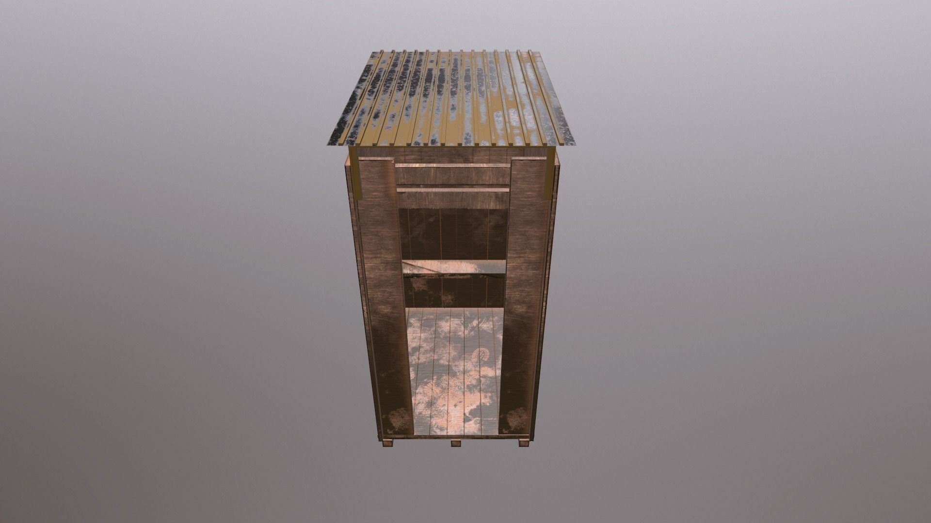 3D model Checkpoint wooden Cabin VR / AR / low-poly | CGTrader