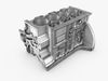 Generic 4-Cylinder Engine Block 3D model | CGTrader