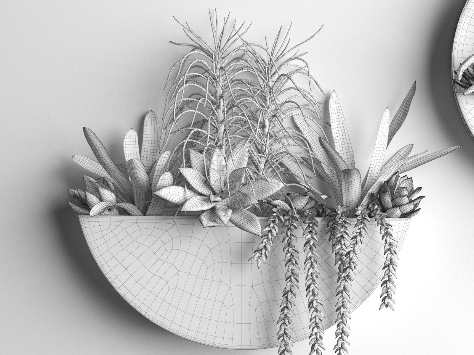 Orbea Zinc Wall Planters 3D model | CGTrader