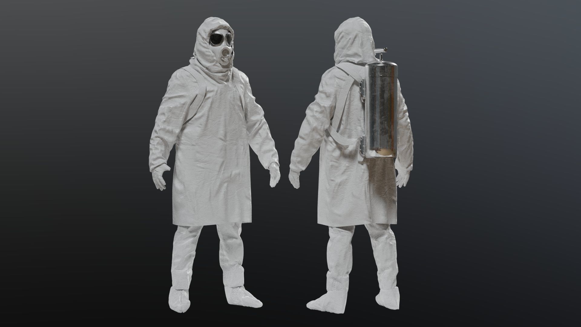 HAZMAT SUIT Chernobyl Liquidator 3D model | CGTrader