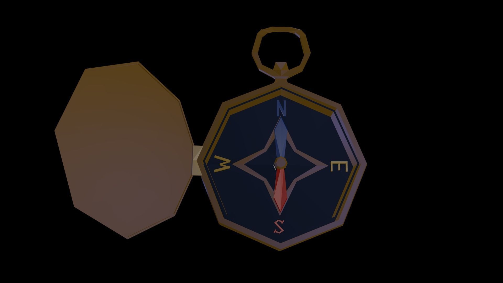 3D model Low poly compass VR / AR / low-poly | CGTrader