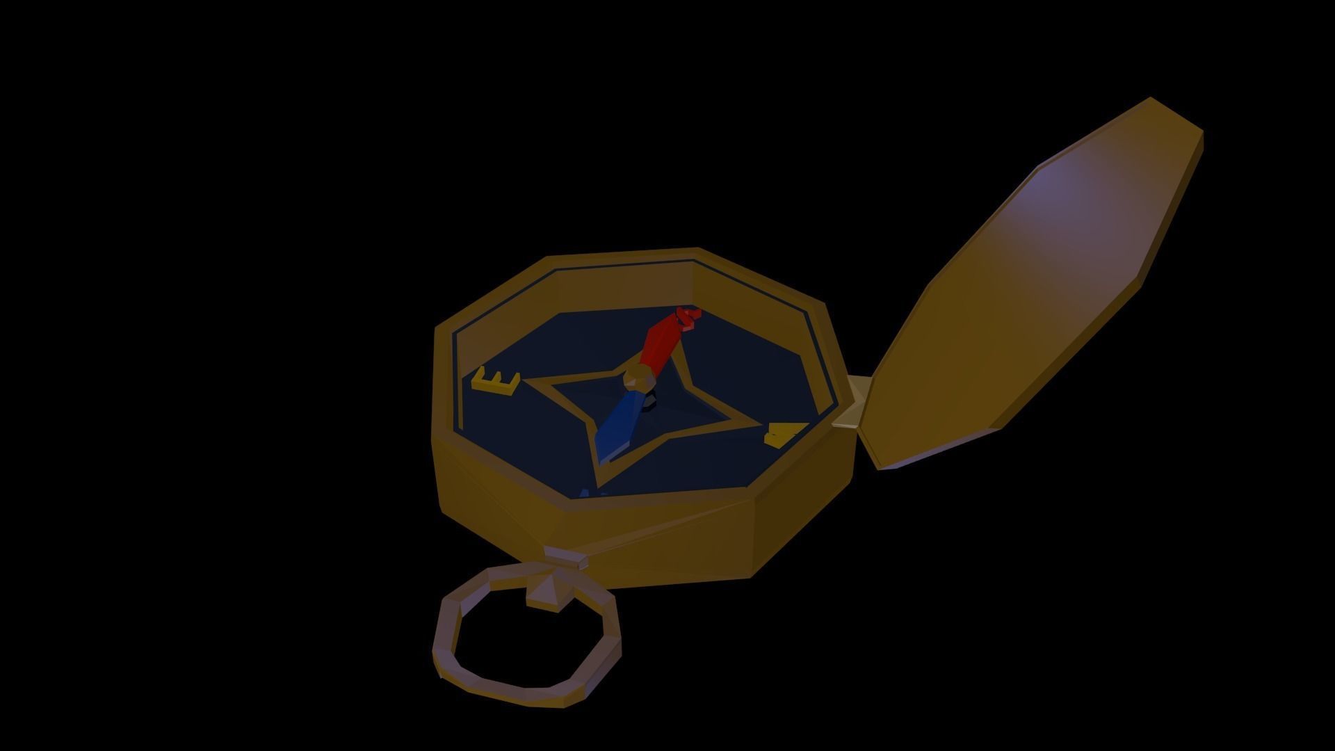 3D model Low poly compass VR / AR / low-poly | CGTrader