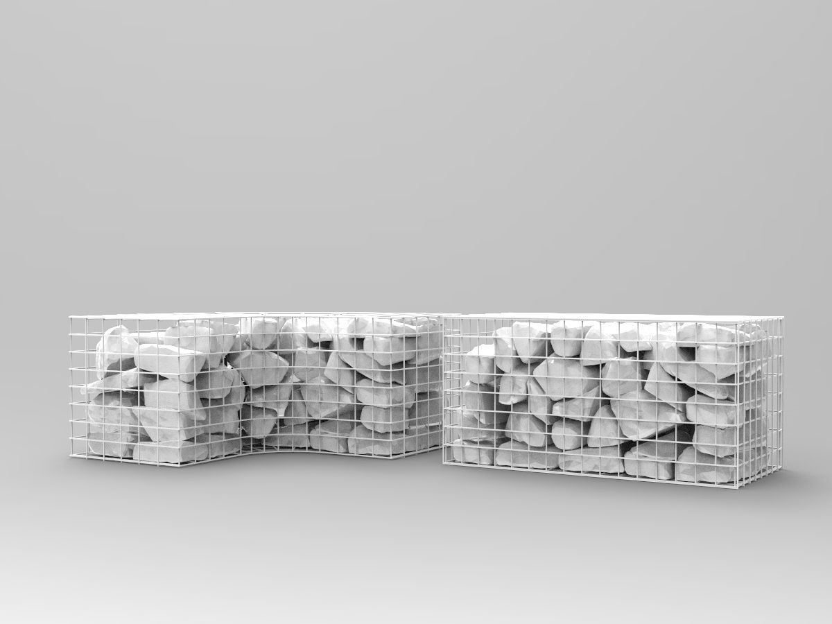 Gabions - two types 3D model | CGTrader