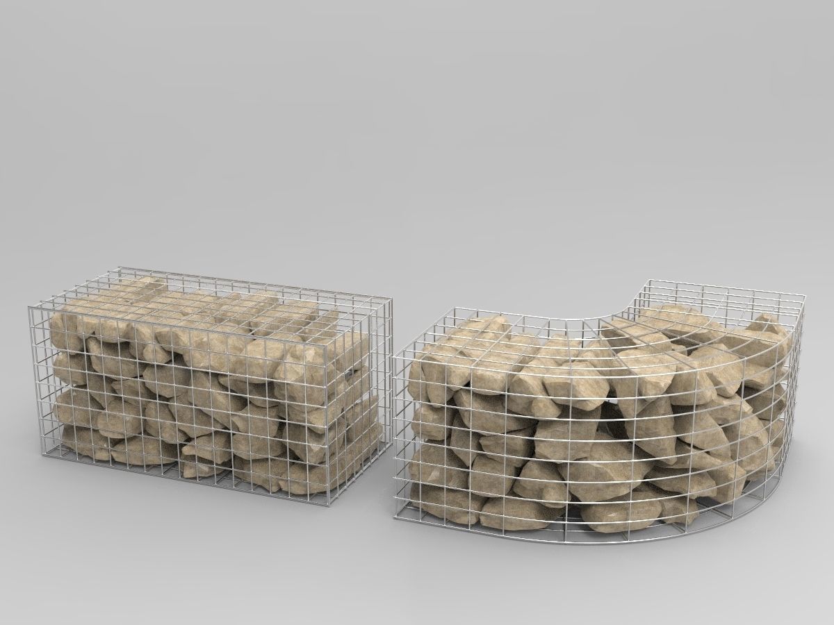 Gabions - two types 3D model | CGTrader