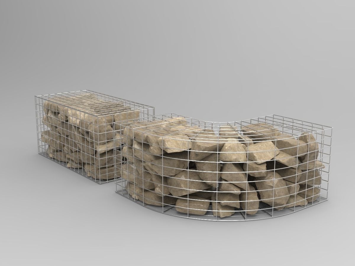 Gabions - two types 3D model | CGTrader