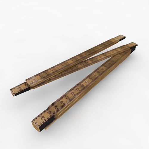 Folding ruler 3D model | CGTrader