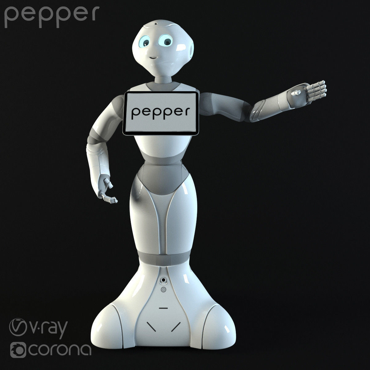 3D model Robot Pepper VR / AR / low-poly animated | CGTrader
