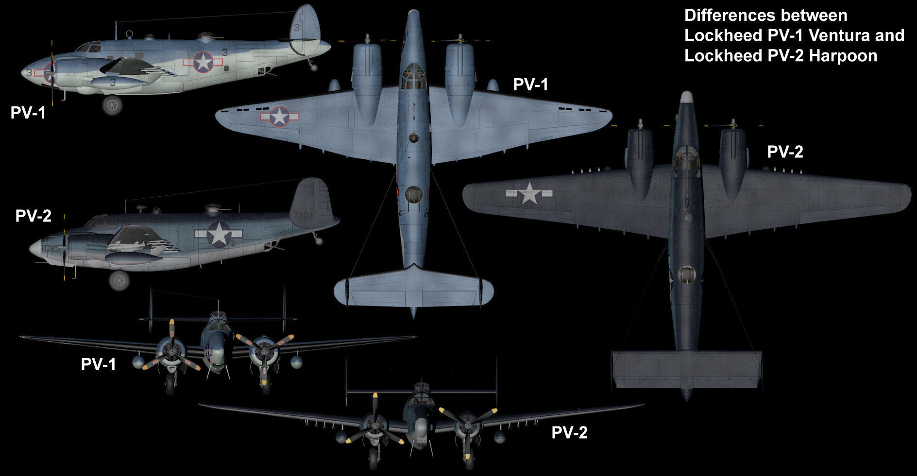 Lockheed PV-1 Ventura 3D model | CGTrader