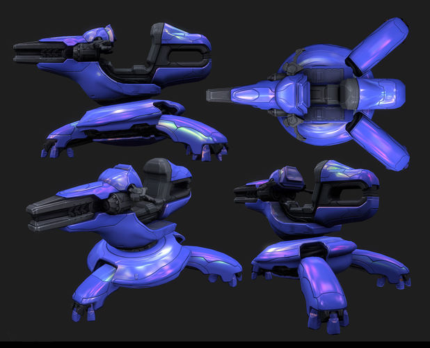 3D model Shade Turret VR / AR / low-poly | CGTrader