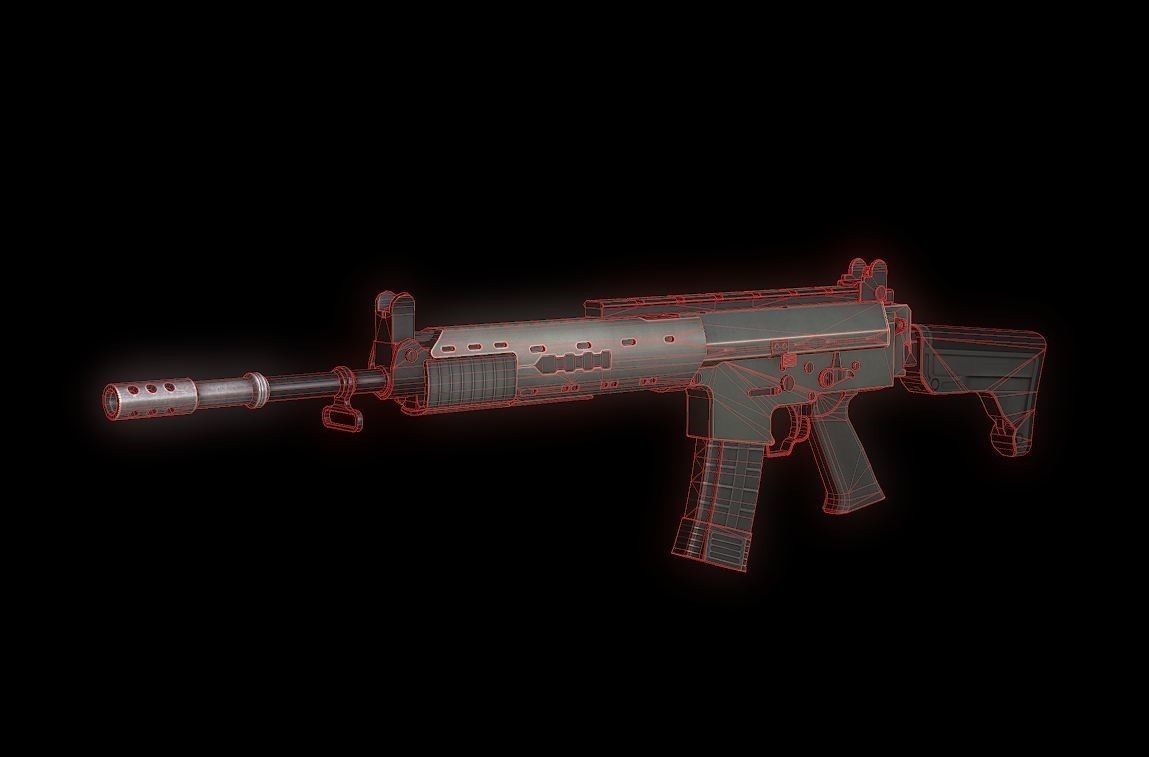 AK5 model ak - rifle 3D model | CGTrader