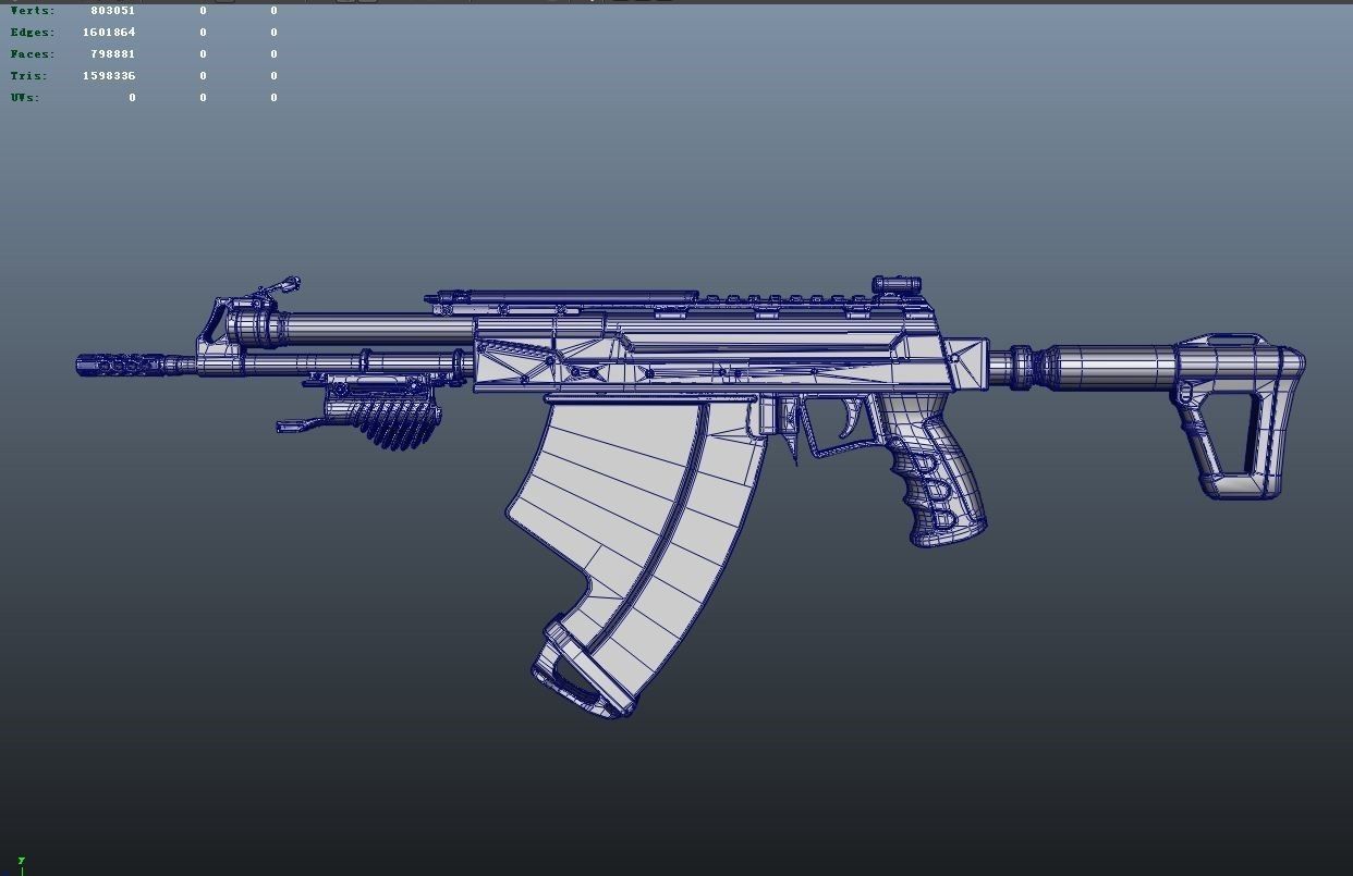 3D model APS Model rifle VR / AR / low-poly | CGTrader