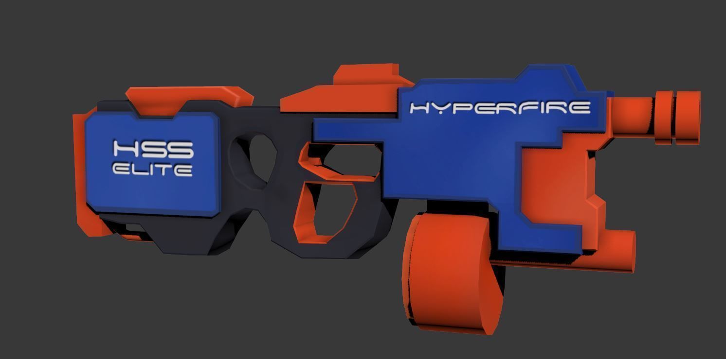 3D model Low Poly Hyperfire Gun VR / AR / low-poly | CGTrader