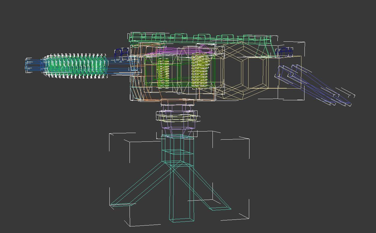 3D model Low Poly Machine Gun VR / AR / low-poly | CGTrader