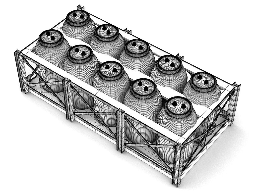 Acid Tanks - Ceramic 3D model | CGTrader