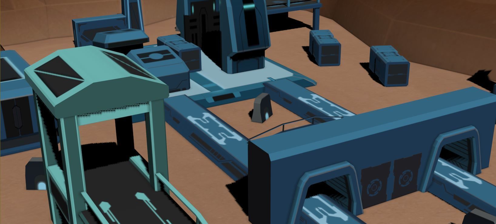 3D model Low Poly Sci fi Game Environment VR / AR / low-poly | CGTrader