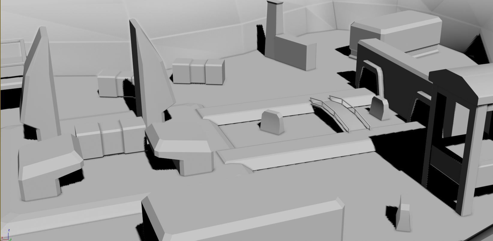 3D model Low Poly Sci fi Game Environment VR / AR / low-poly | CGTrader