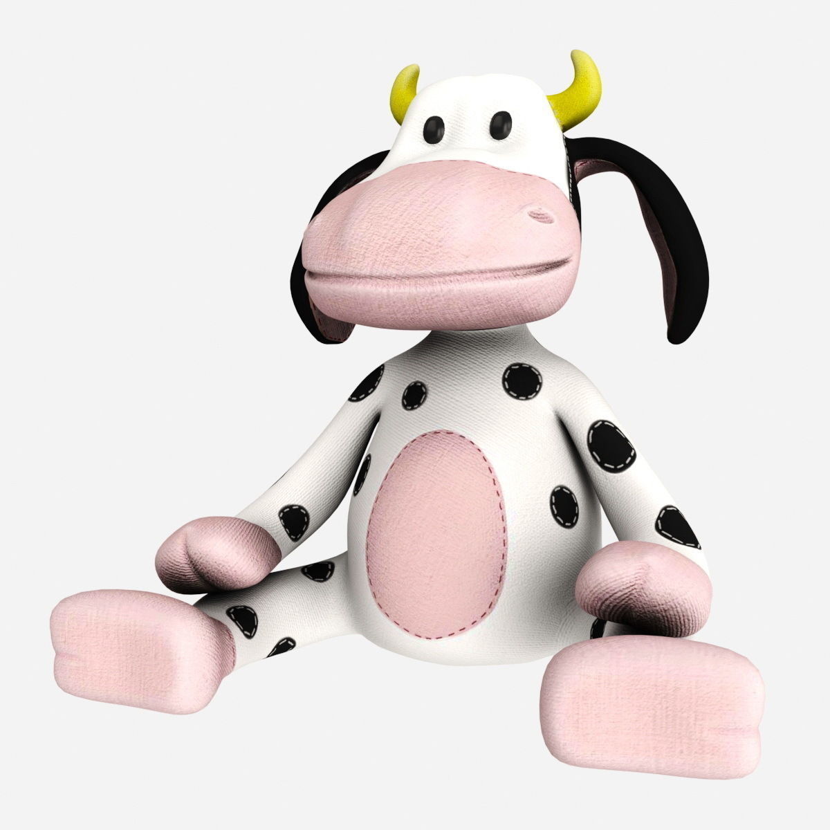 3D model Plush Cow VR / AR / low-poly | CGTrader