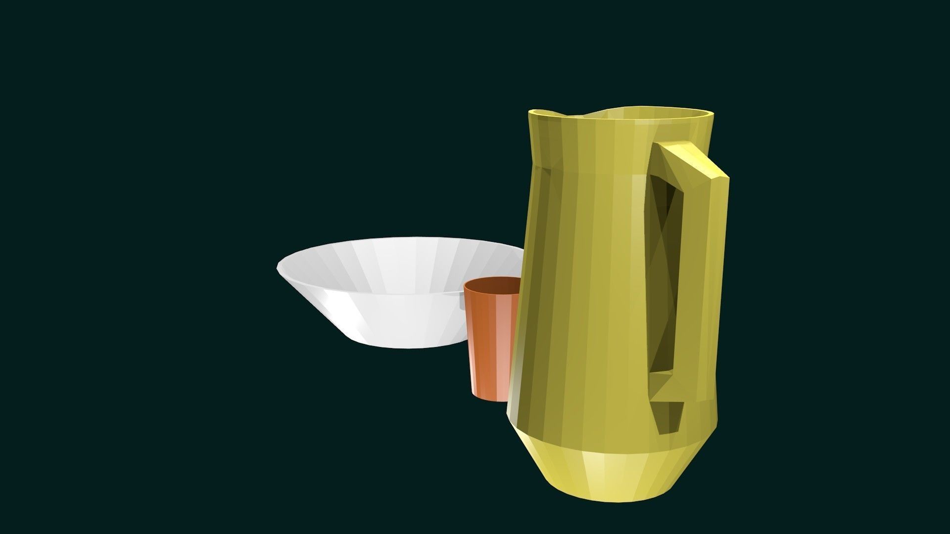 3D model Low poly dishes VR / AR / low-poly | CGTrader