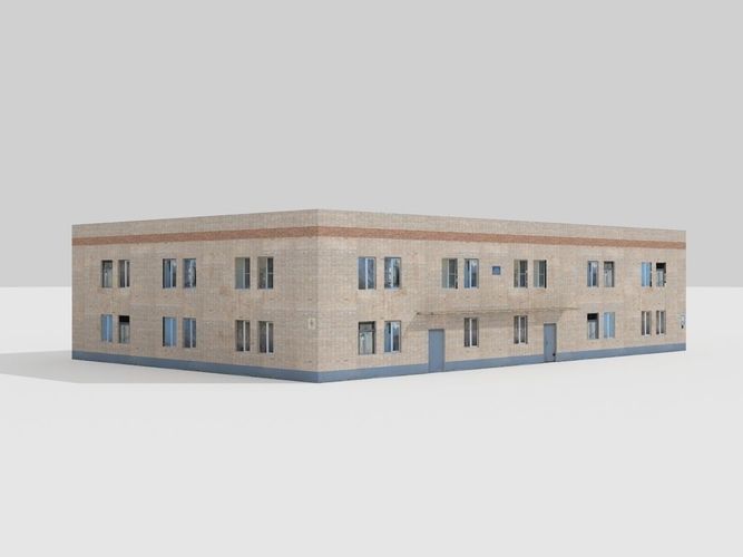 3D model Hospital building VR / AR / low-poly | CGTrader