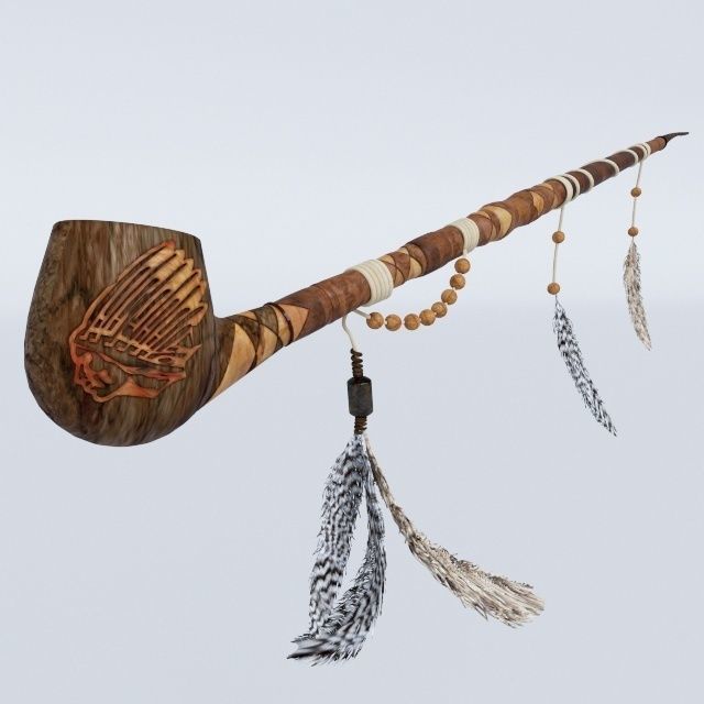 Peace-pipe 3D model | CGTrader