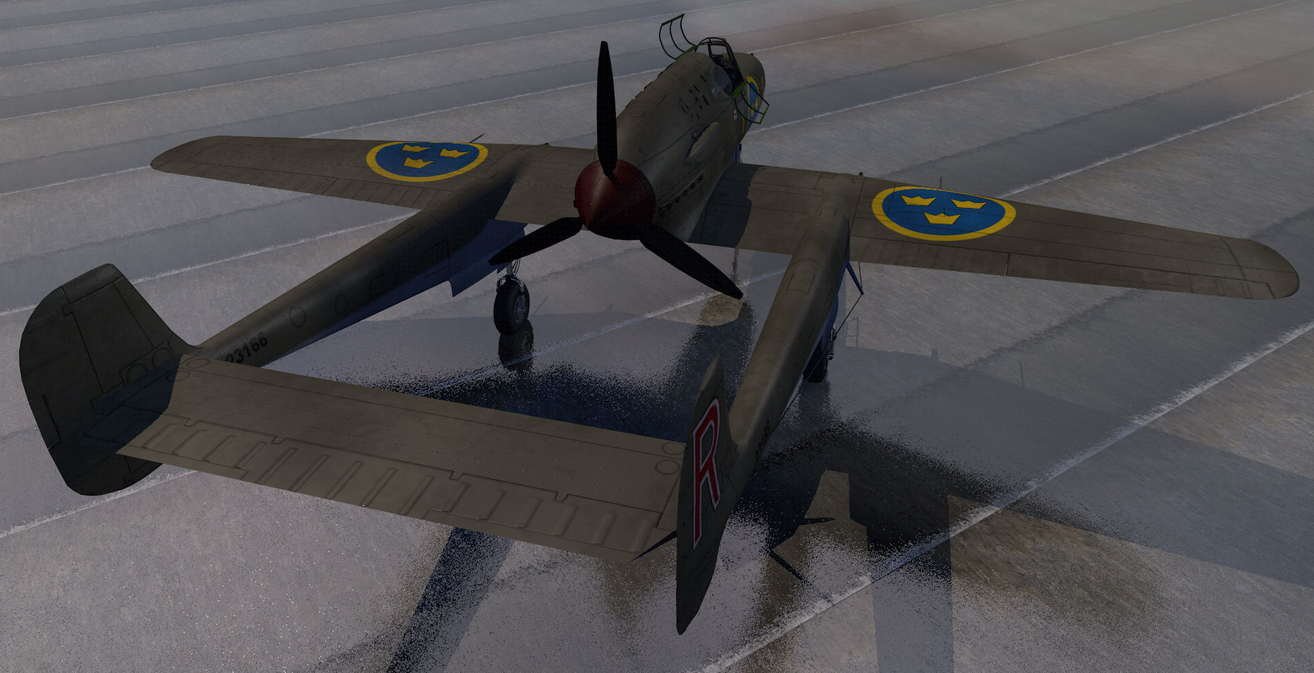 Saab J-21 A-1 3D model | CGTrader